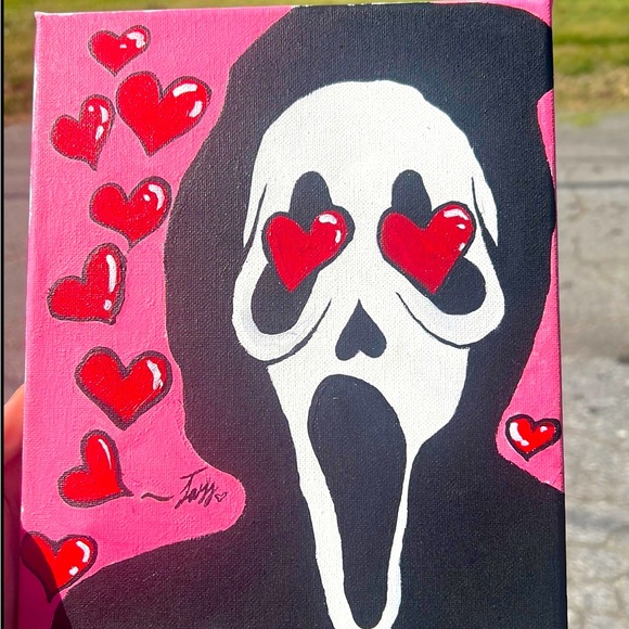 Other | Y2k Ghost Face Painting | Poshmark